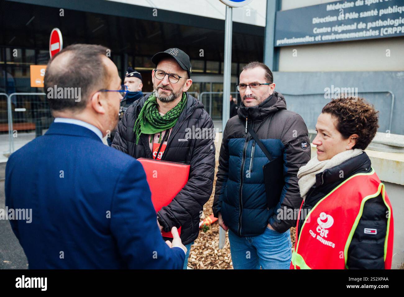 Rennes, France. 07th Jan, 2025. Yannick NEUDER, Minister of Health and ...
