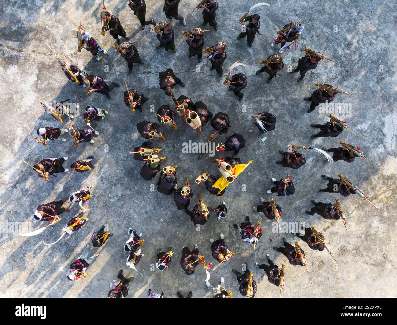 People of Miao ethnic group celebrate the Lusheng Festival in Congjiang ...