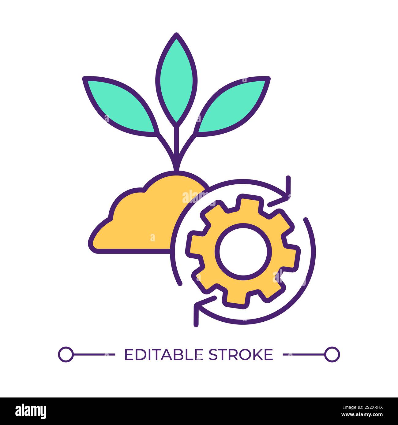 Nutrient cycle in soil RGB color icon Stock Vector Image & Art - Alamy