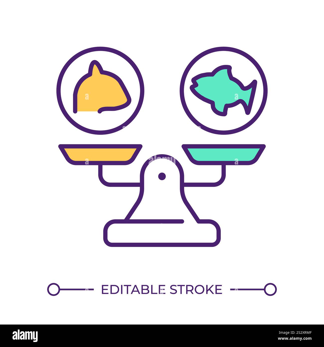 Species balance RGB color icon Stock Vector Image & Art - Alamy