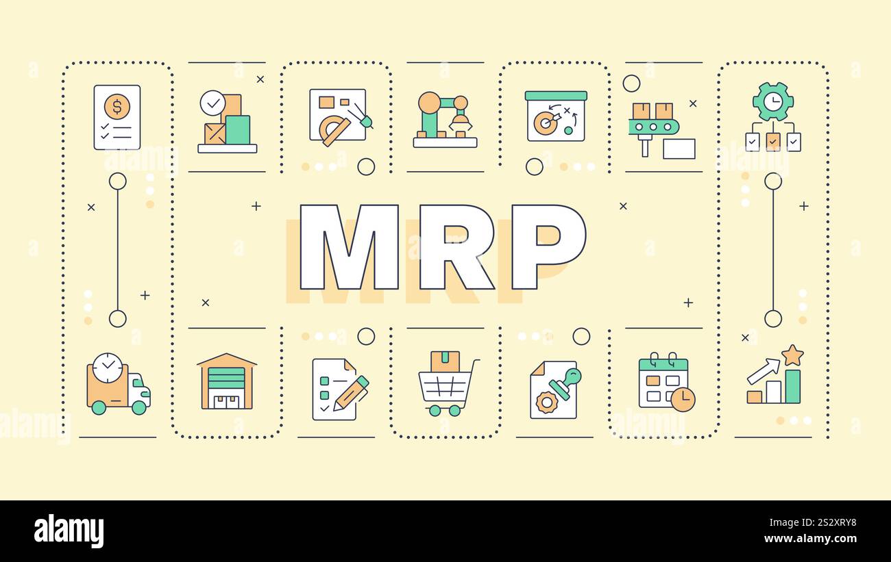 MRP pastel yellow word concept Stock Vector Image & Art - Alamy