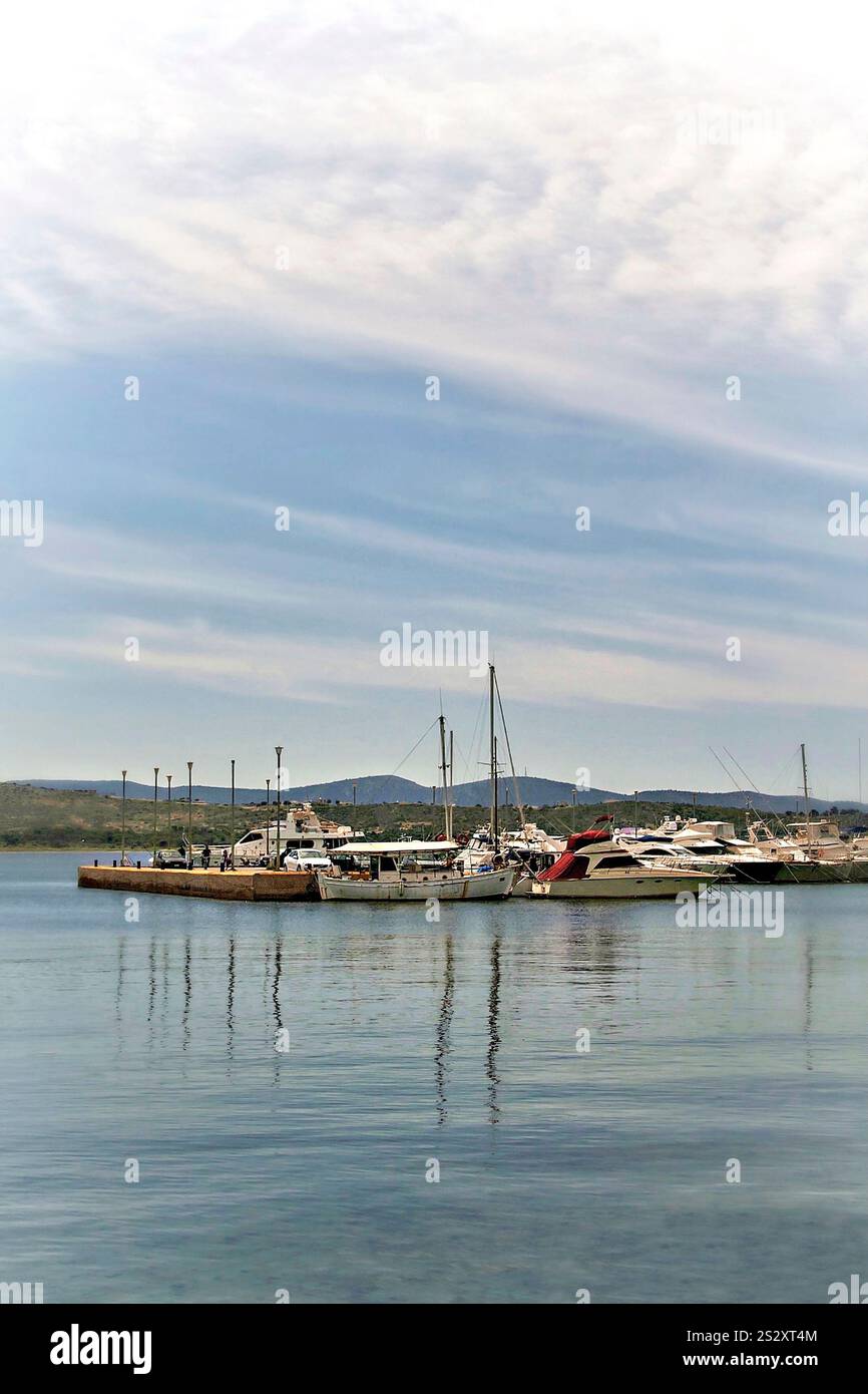 Yachts at marina of Megalo Pefko. Greece Stock Photo - Alamy
