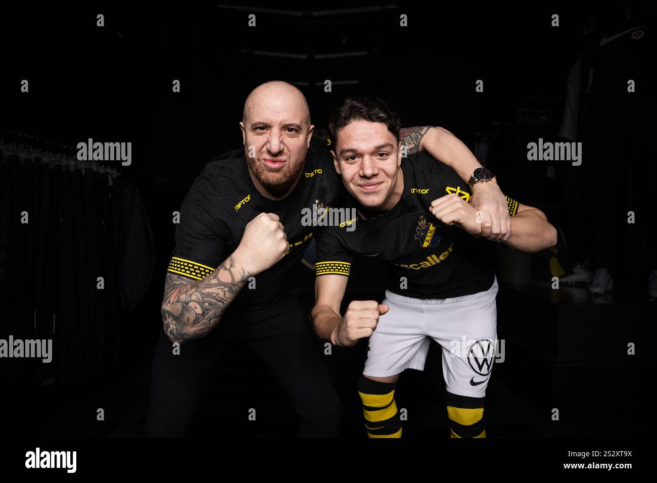 Stockholm, Sverige. 07th Jan, 2025. 250107 Charlie Pavey, AIK, och ...