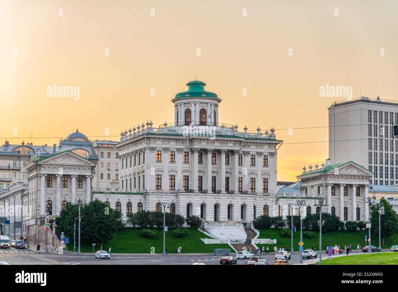 Moscow, Russia - August 03, 2023: Pashkov house, the Neoclassical ...