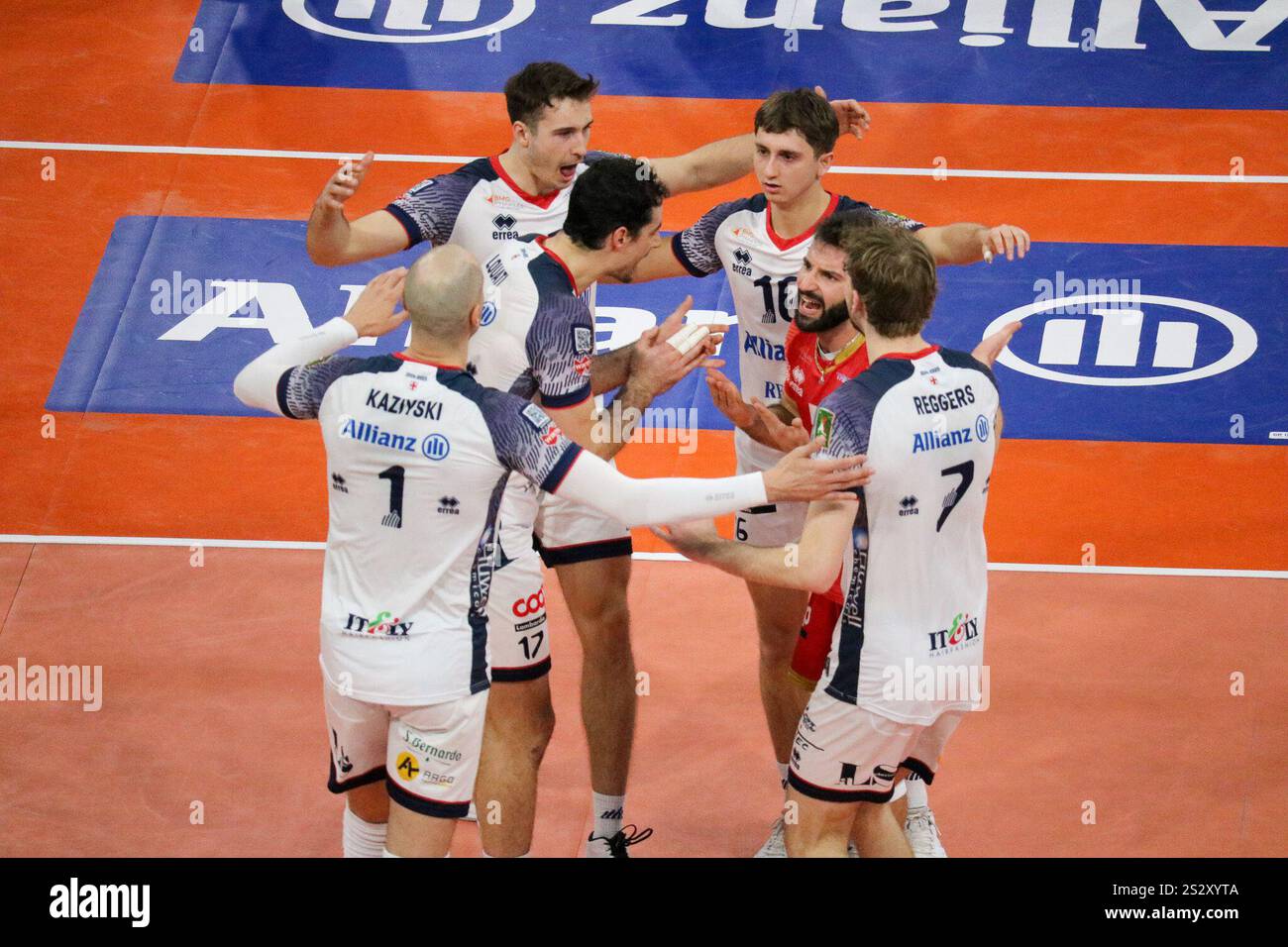 Milan, Italy. 06th Jan, 2025. POWERVOLLEY MILANO during Allianz Milano ...