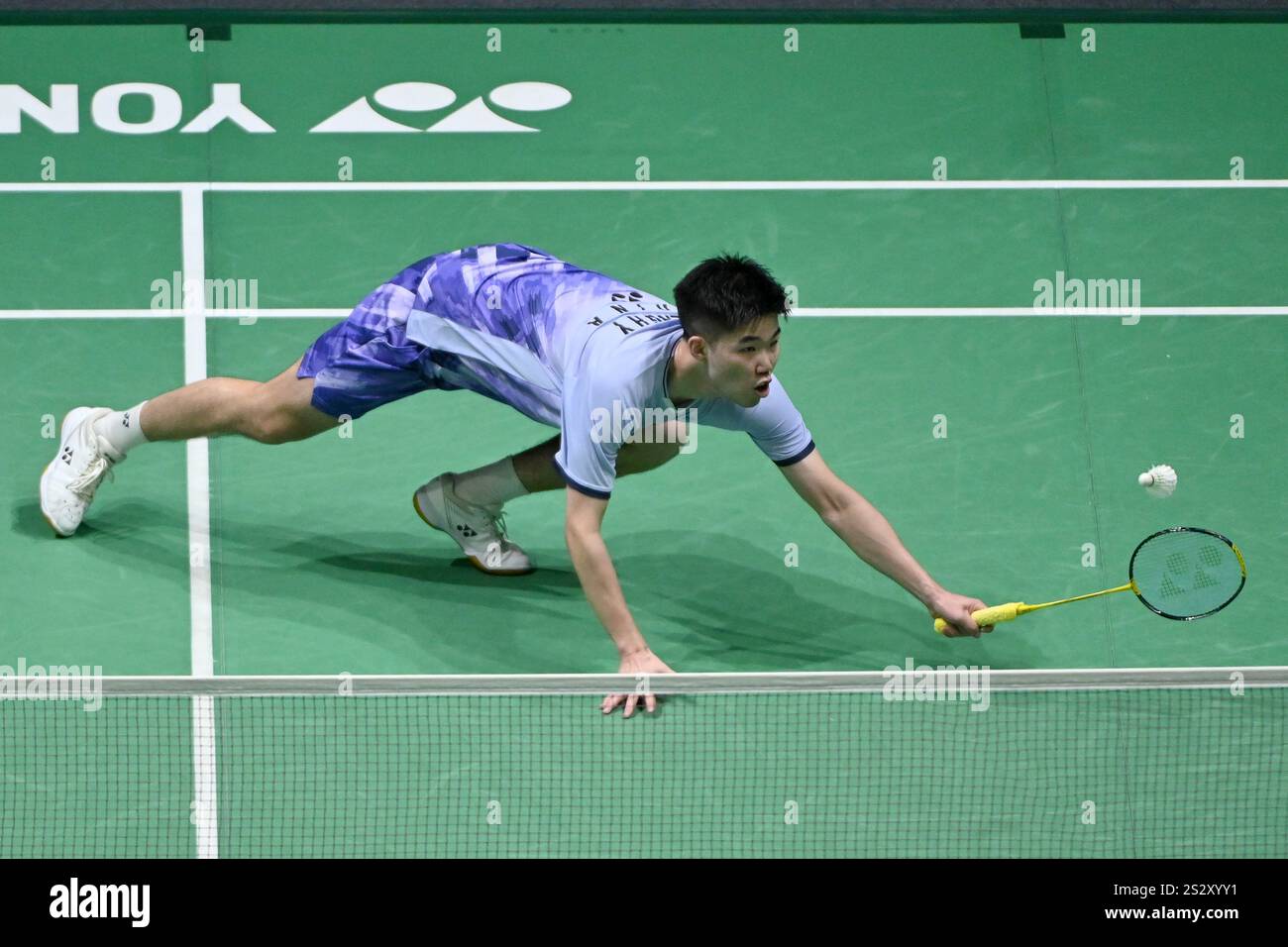 Kuala Lumpur, Malaysia. 8th Jan, 2025. Weng Hongyang competes during ...