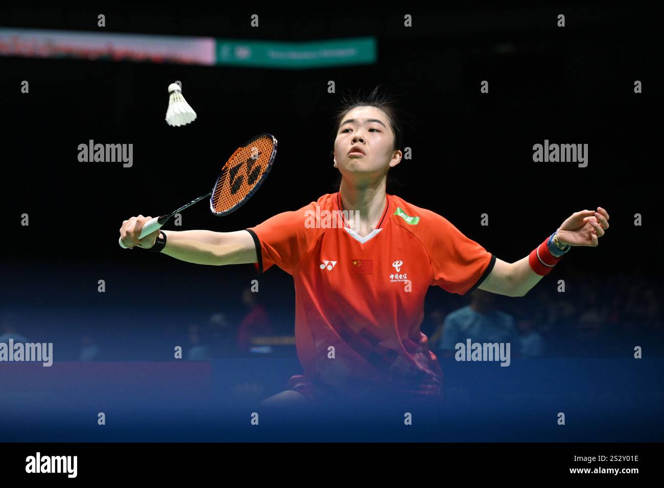 Kuala Lumpur, Malaysia. 8th Jan, 2025. Gao Fangjie hits a return during ...