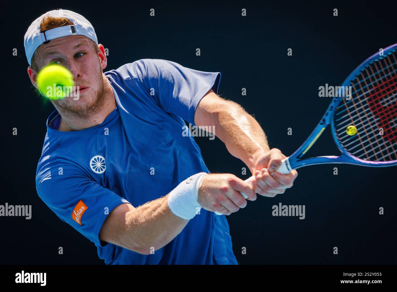 Melbourne, Australia. 08th Jan, 2025. Belgian Marie Benoit pictured ...