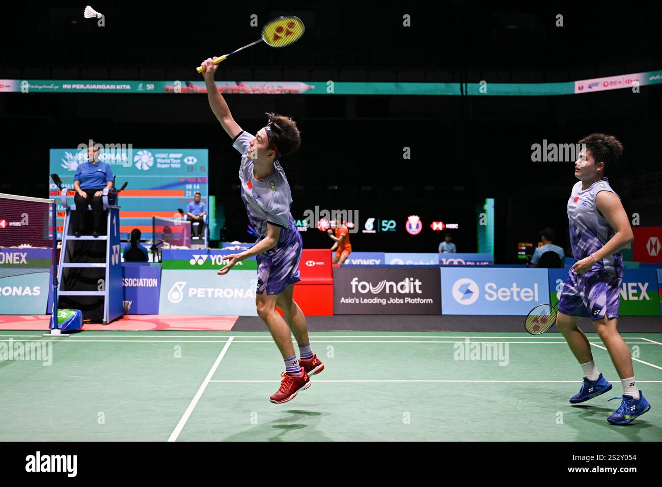 Kuala Lumpur, Malaysia. 8th Jan, 2025. Liang Weikeng/Wang Chang (L) of ...
