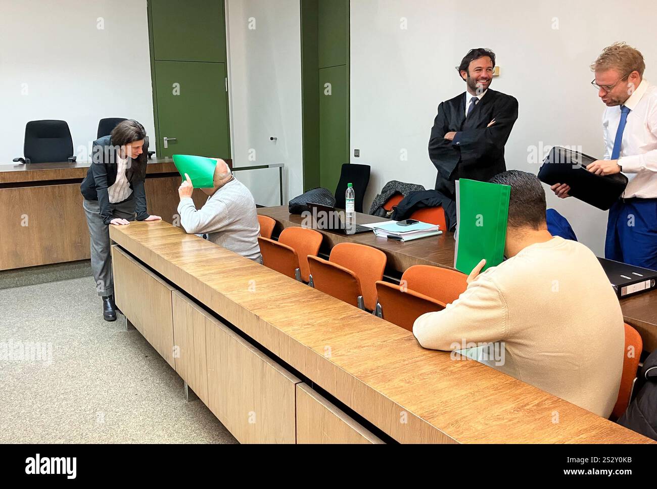 Munich, Germany. 08th Jan, 2025. In the trial against two suspected art ...