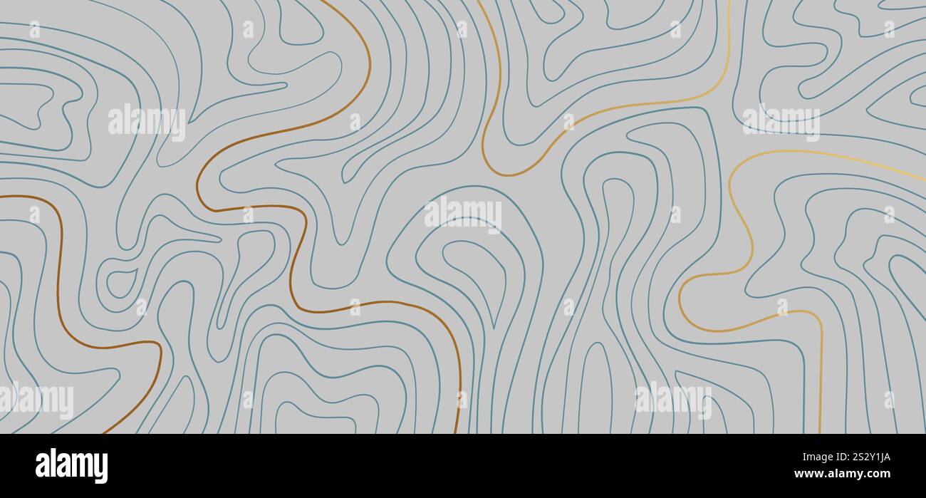 Gold and green line contour map on gray background.vector illustration ...
