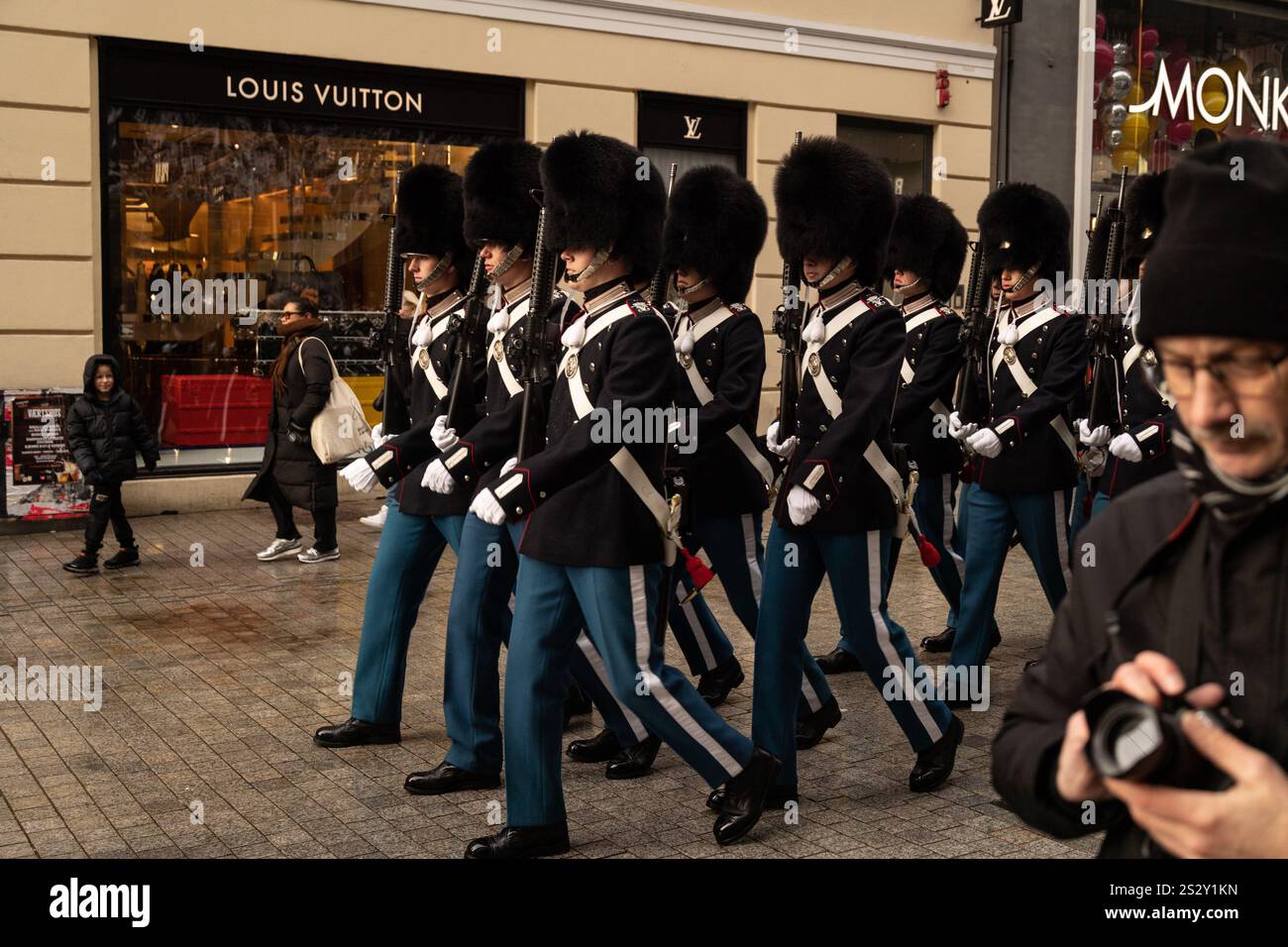 Copenhagen, Denmark. 07th Jan, 2025. Members of the Danish Royal Life ...