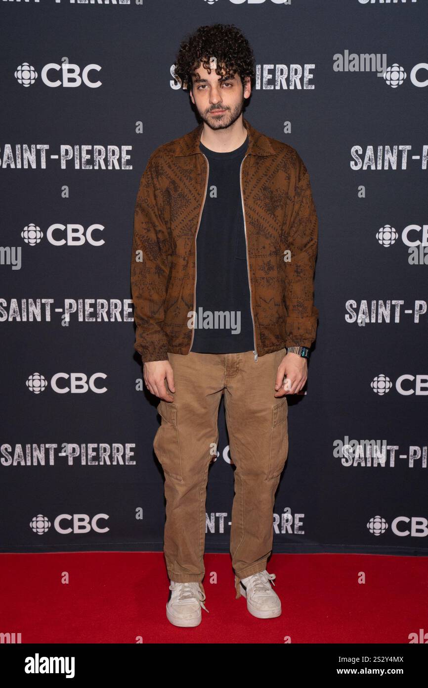 Toronto, Canada. 06th Jan, 2025. Ehren Kassam attends the “Saint-Pierre ...