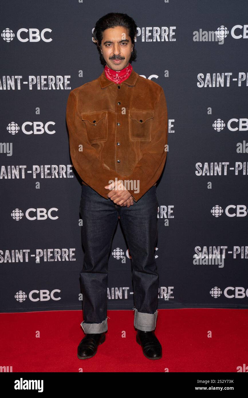 Toronto, Canada. 06th Jan, 2025. Ishan Davé attends the “Saint-Pierre” Canadian Premiere ...
