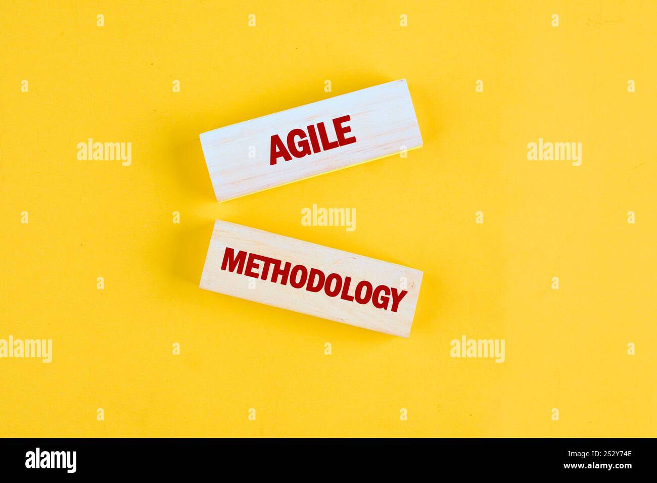 Two blocks with the words Agile and Methodology are prominently ...