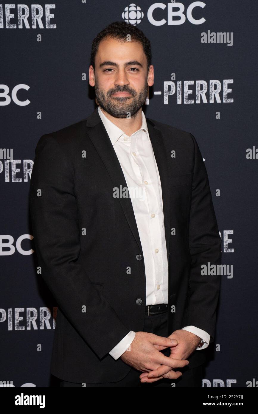 Toronto, Canada. 06th Jan, 2025. Sameer Jafar attends the “Saint-Pierre” Canadian Premiere ...