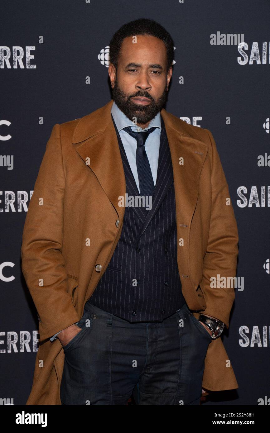 Benz Antoine attends the “Saint-Pierre” Canadian Premiere Screening at Scotiabank Theatre in ...