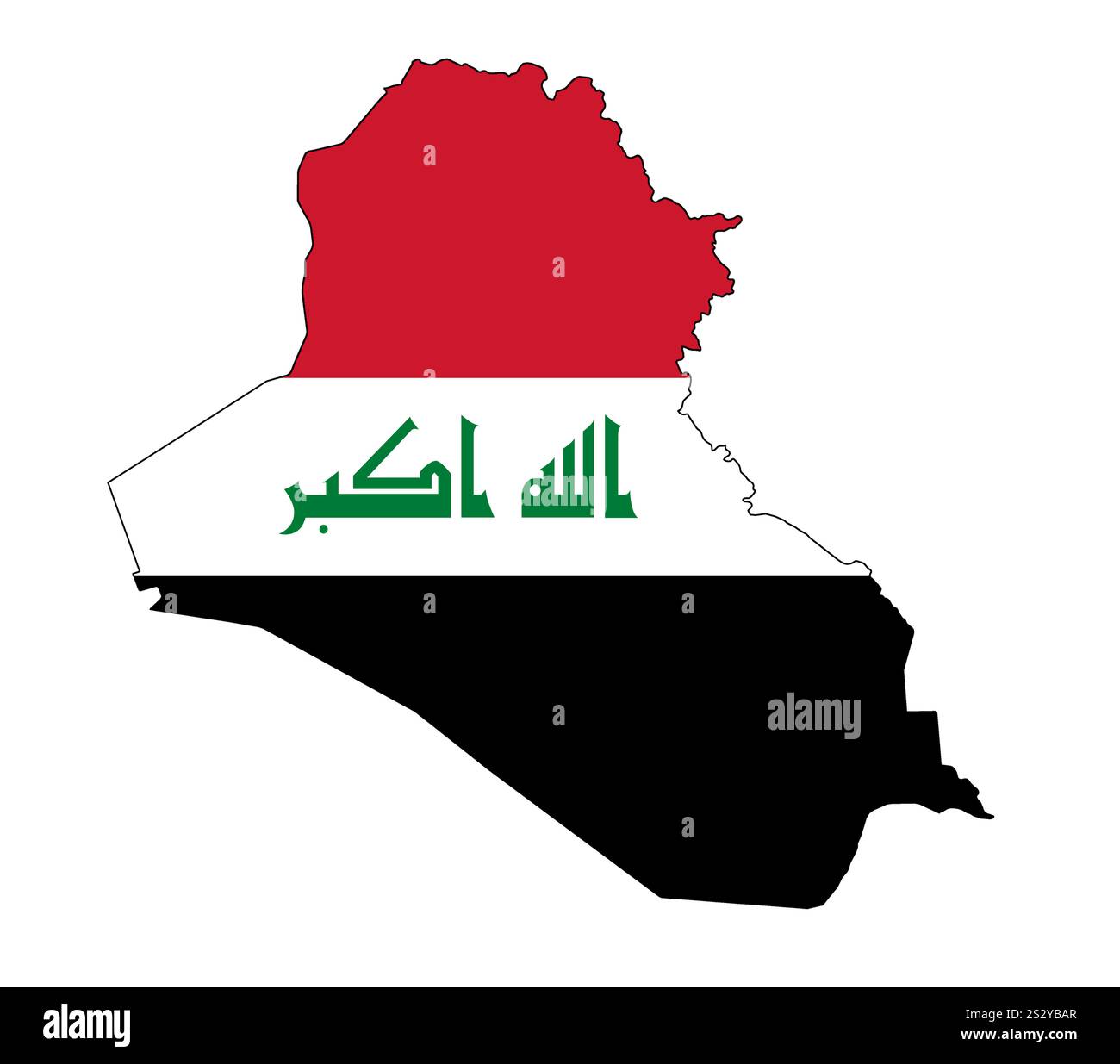 Iraq outline map hi-res stock photography and images - Alamy