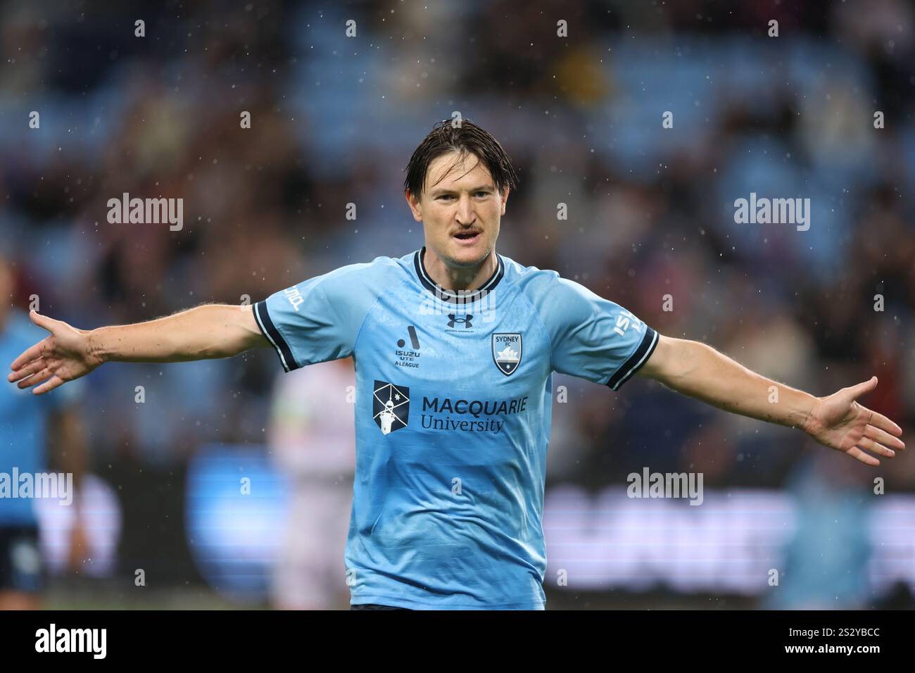 Sydney, Australia. 08th Jan, 2025. Joseph Lolley of Sydney FC ...