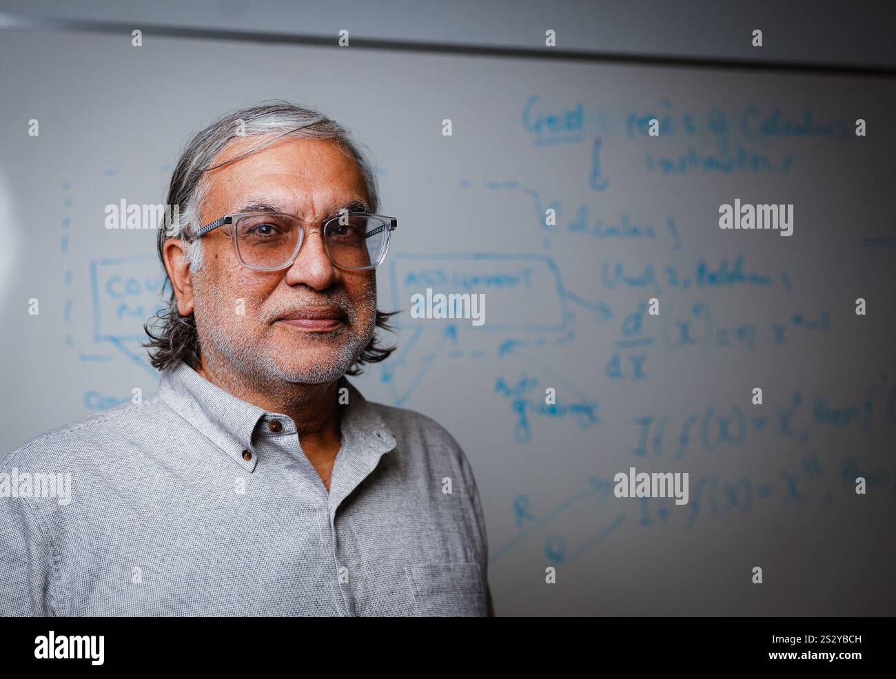 Palo Alto, United States. 11th Dec, 2024. MathGPT Chairman Peter Relan ...