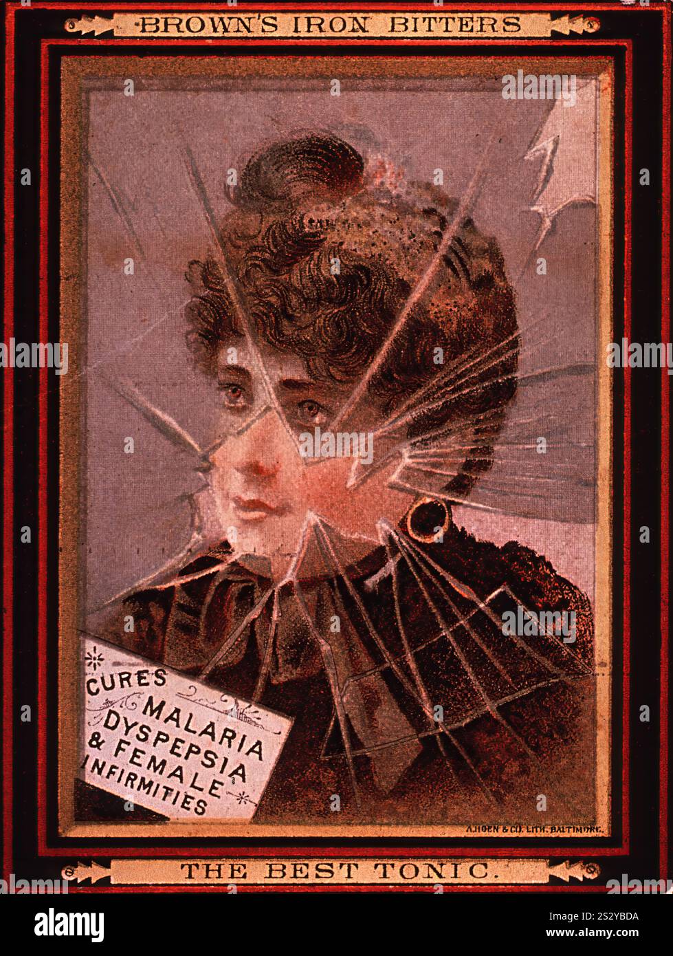 Brown's Iron Bitters the Best Tonic - Vintage Victorian Era advertising ...