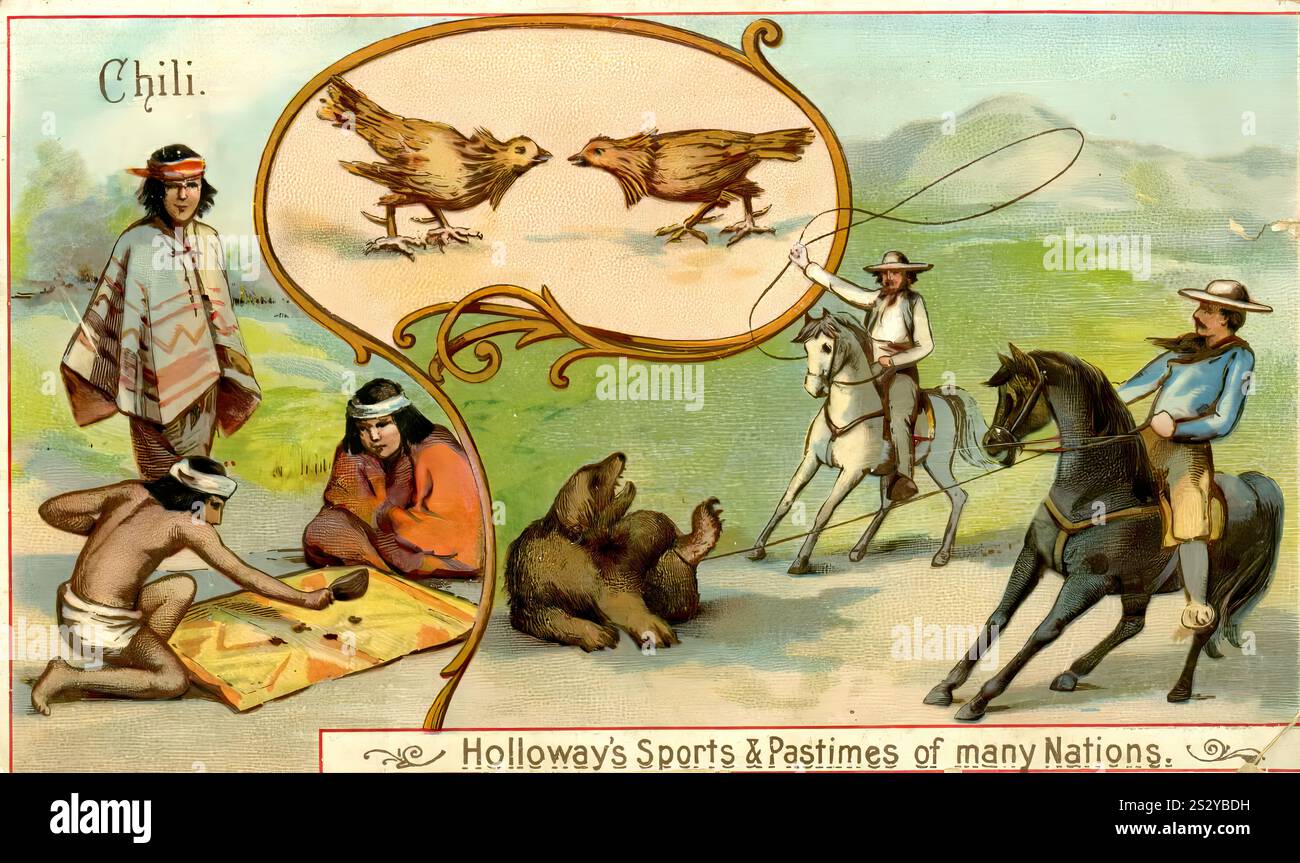 Chili - Vintage Victorian Era advertising poster Stock Photo - Alamy