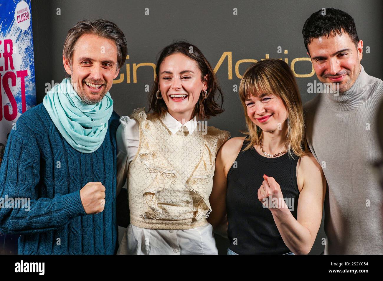 Axel Schreiber, Lea van Acken, Laura Fischer und Toni Gojanovic bei der ...