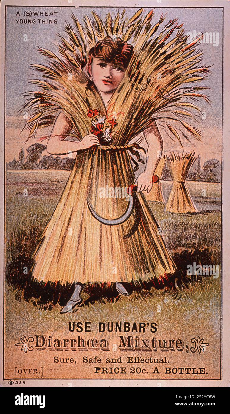 Use Dunbar's Diarrhoea Mixture - Vintage Victorian Era advertising ...