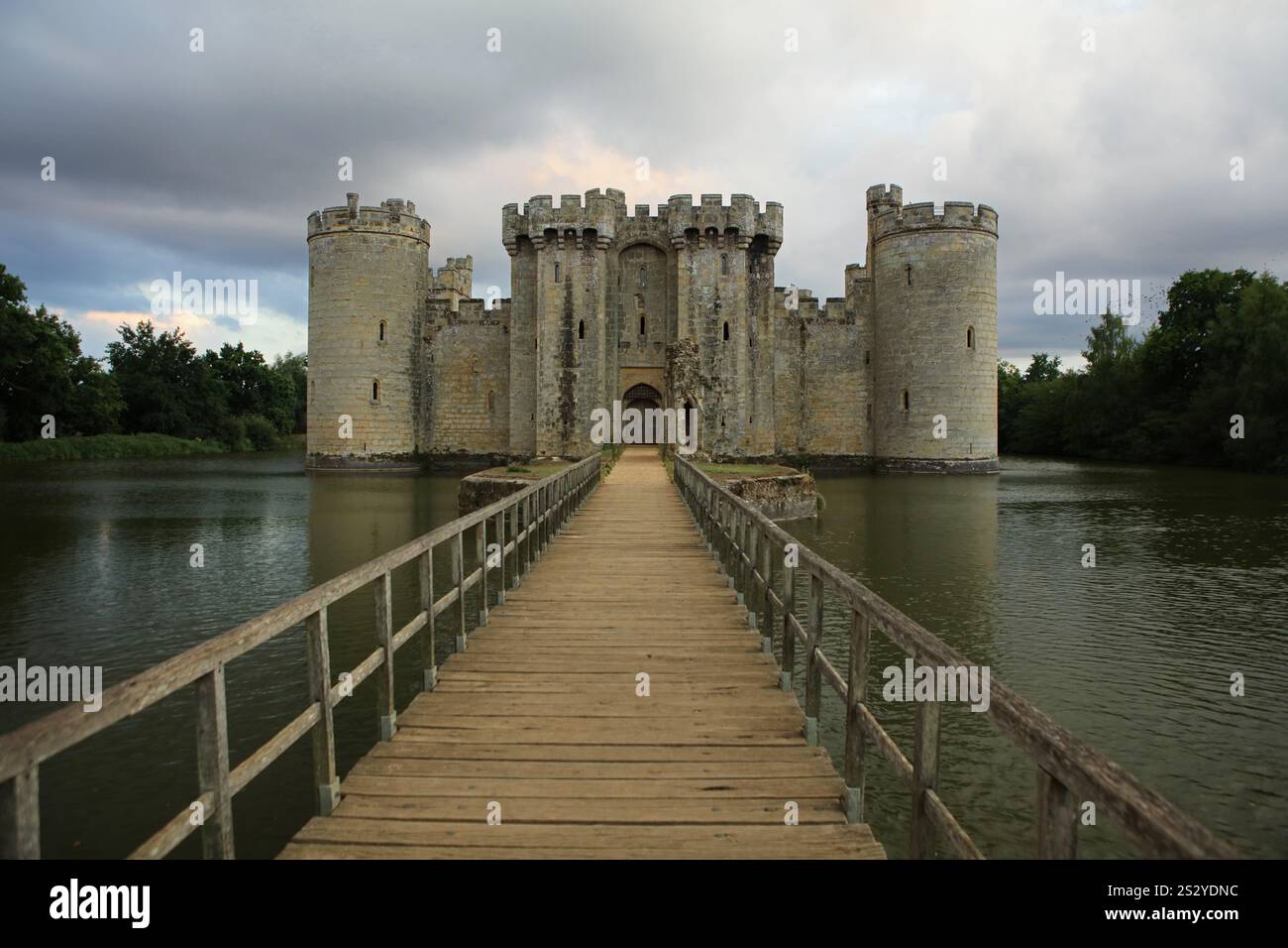 Bodiam Castle near Robertsbridge, East Sussex in England, UK Stock ...