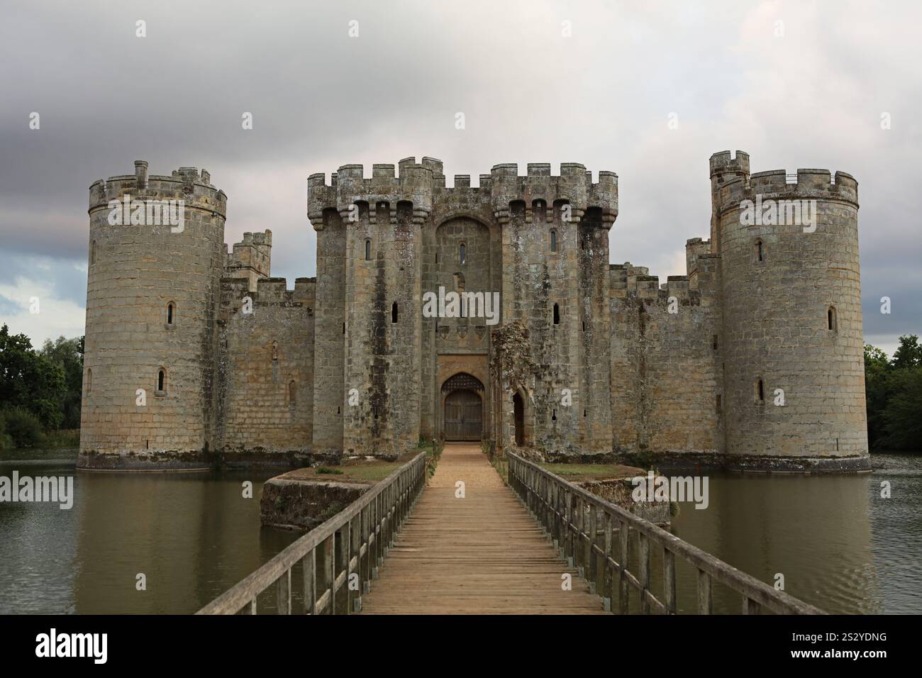 Bodiam Castle near Robertsbridge, East Sussex in England, UK Stock ...
