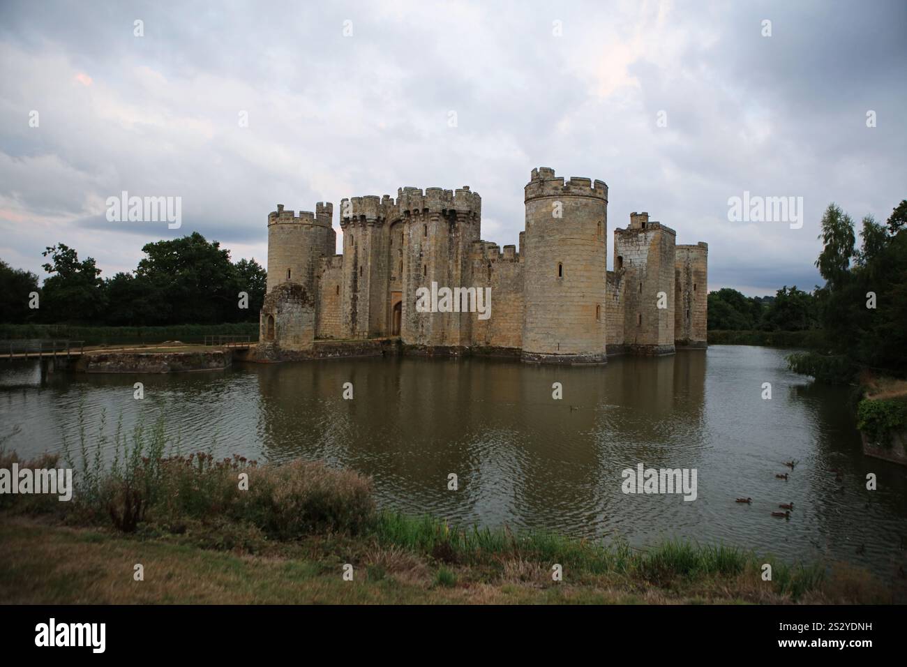 Bodiam Castle near Robertsbridge, East Sussex in England, UK Stock ...