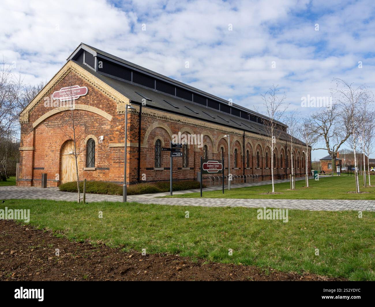 Restored 19th century engine shed, now home to the Student Union ...