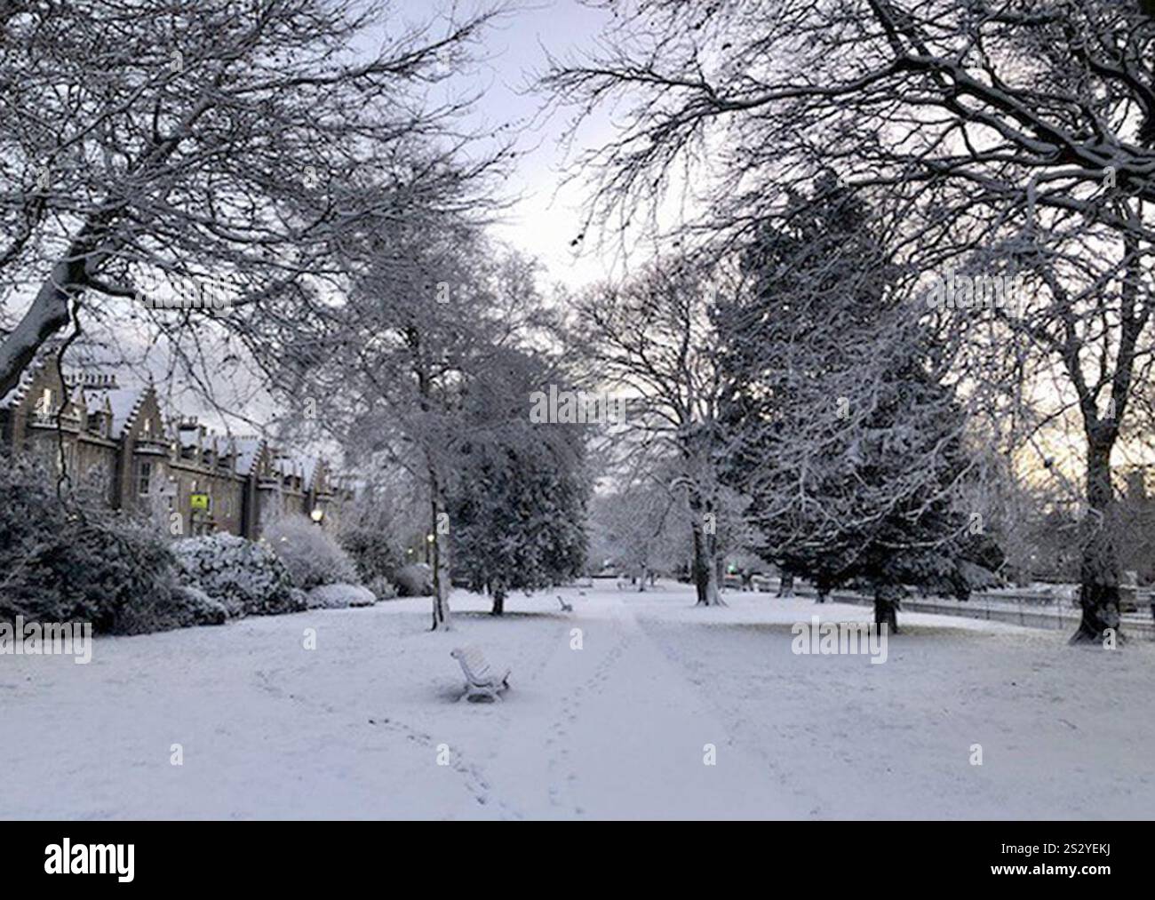 Wintry conditions in Aberdeen. Weather warnings for snow and ice are in ...