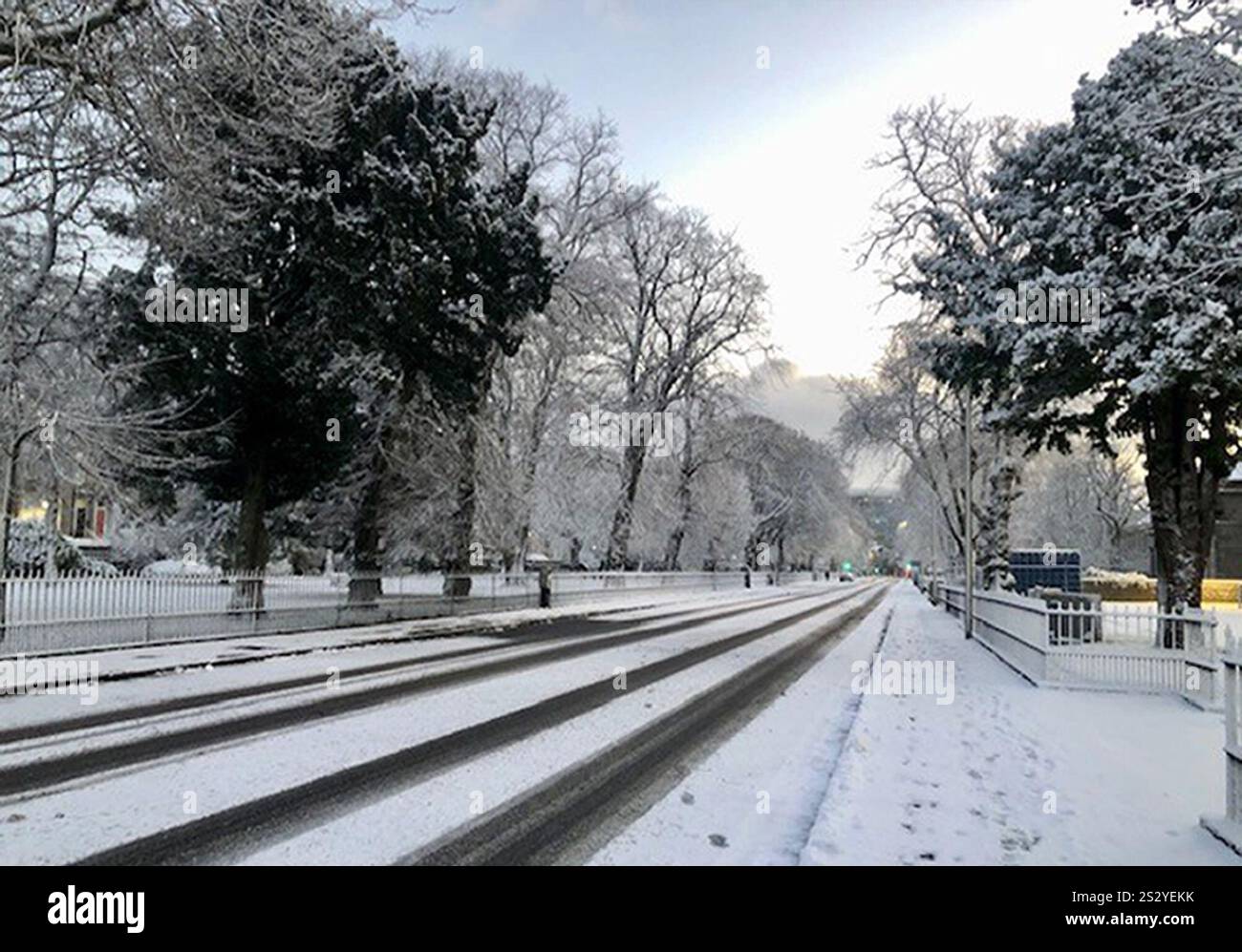 Wintry conditions in Aberdeen. Weather warnings for snow and ice are in ...