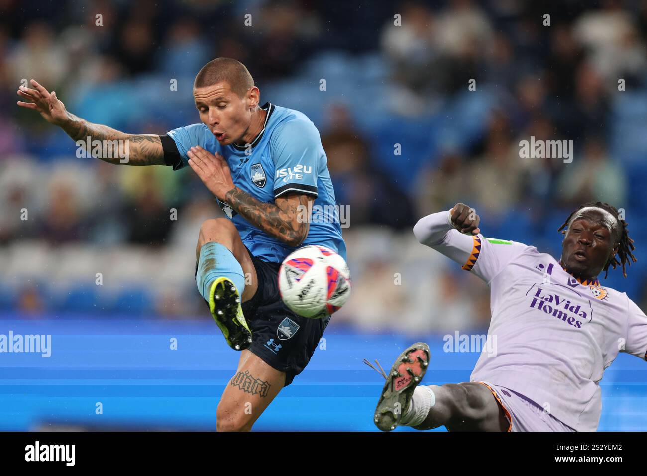 Sydney, Australia. 08th Jan, 2025. Patryk Klimala of Sydney FC and ...