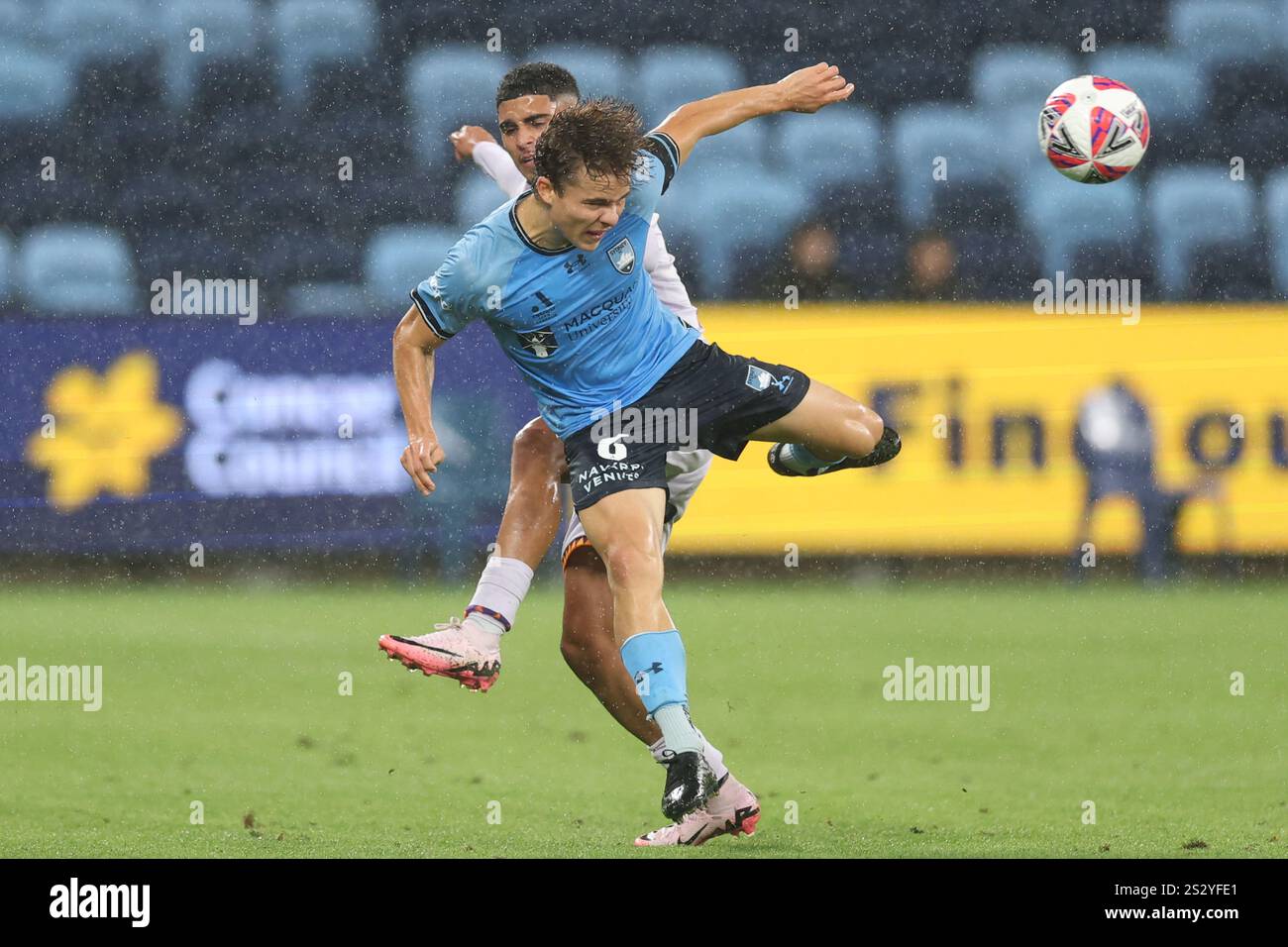 Sydney, Australia. 08th Jan, 2025. Corey Hollman of Sydney FC competes ...