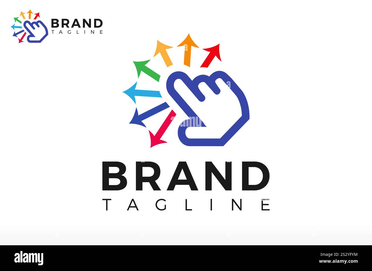 Click Logo Design, Multi Options Logo, Selection Logo, Variety Colorful ...