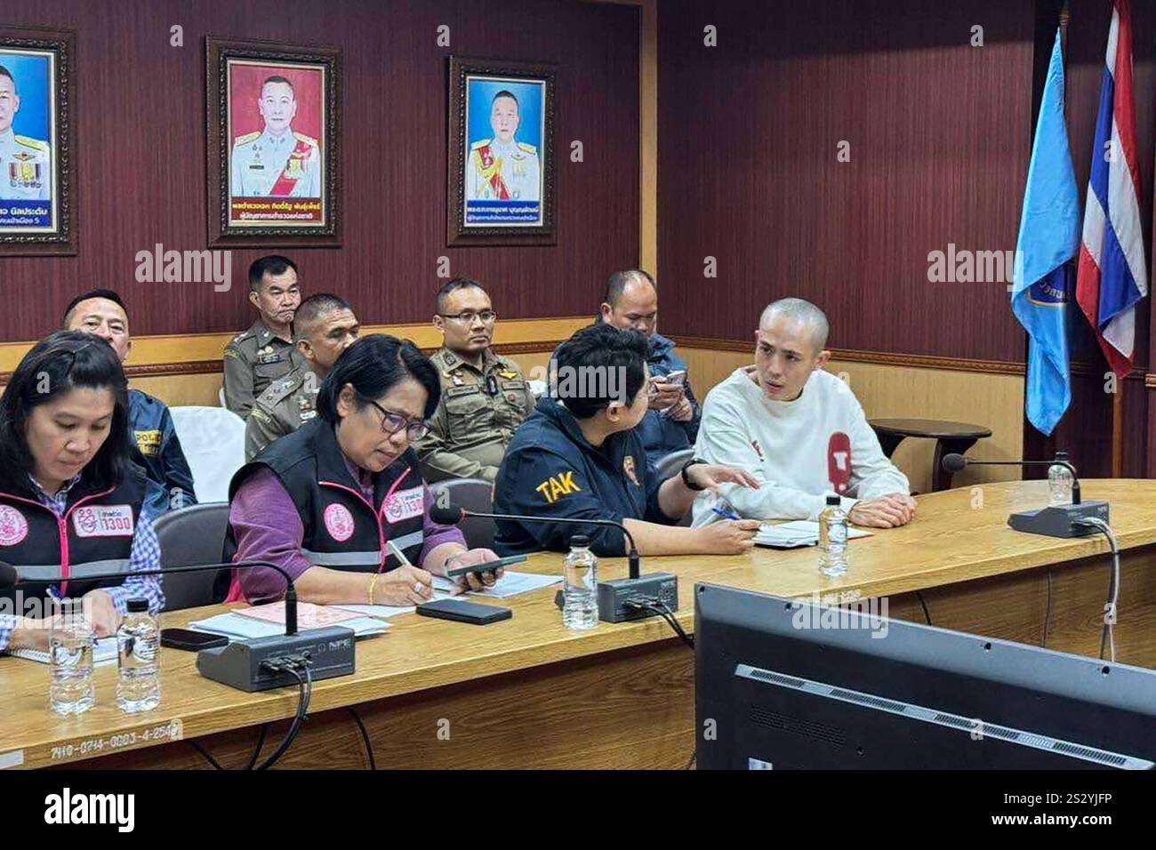 In this image provided by the Royal Thai Police, Chinese actor Wang ...