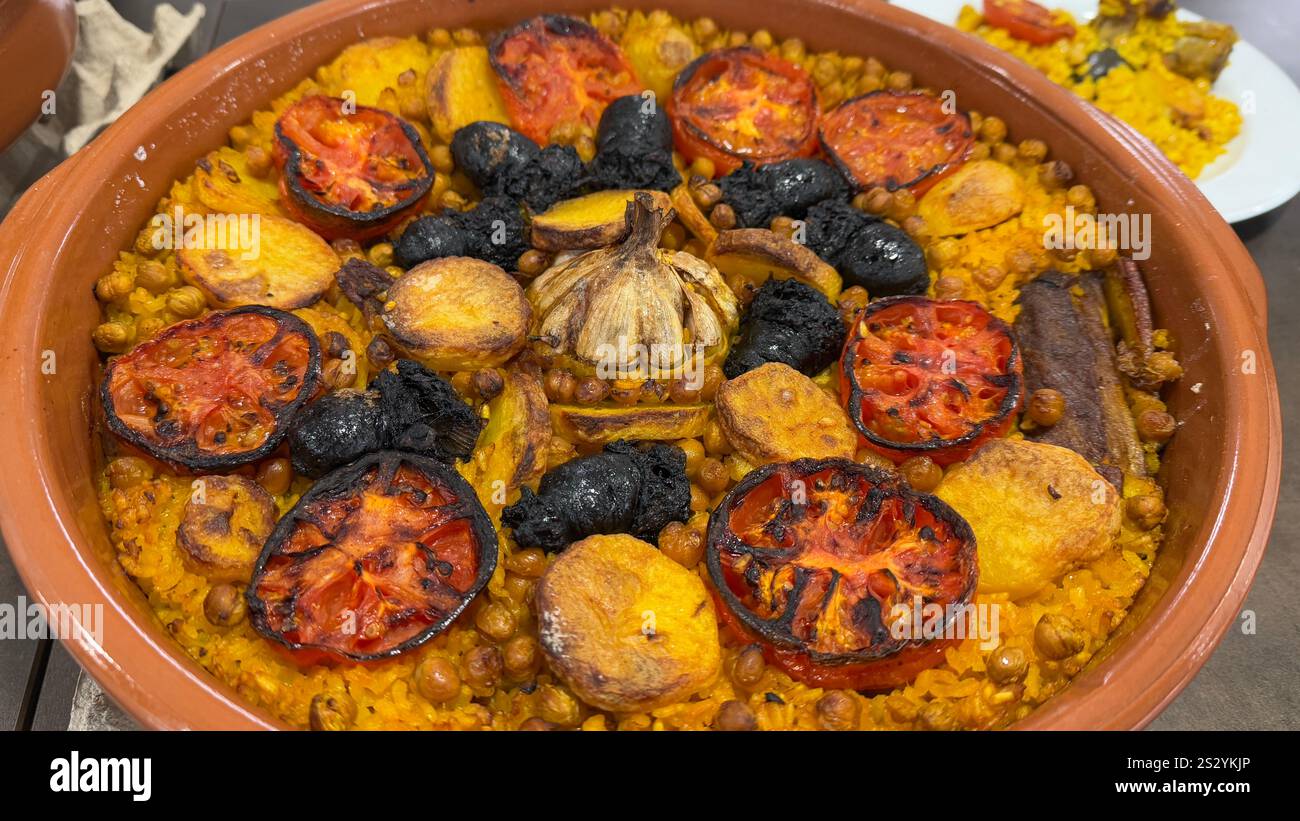 baked rice from Valencian cuisine Stock Photo - Alamy