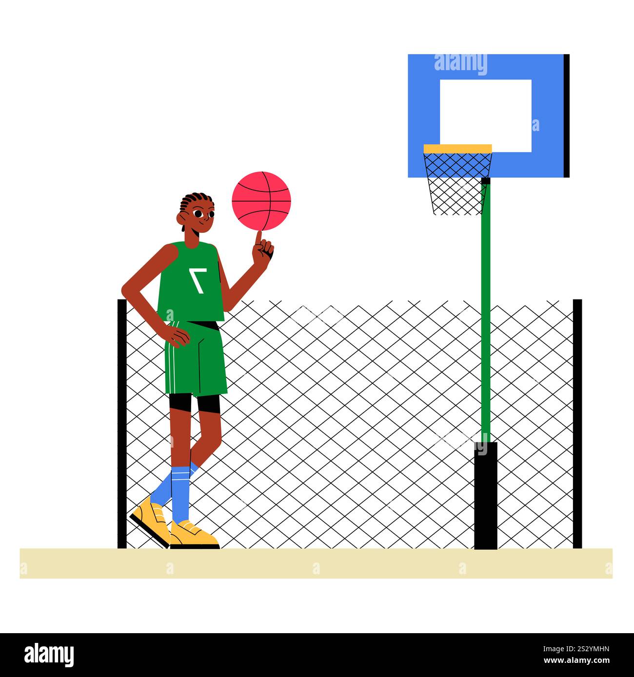 Basketball setup Stock Vector Images - Alamy