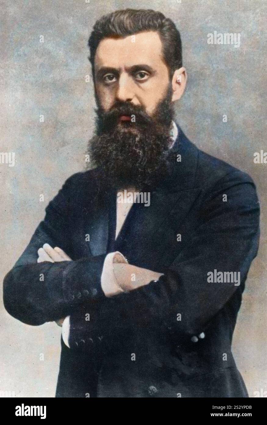 Theodor Herzl (1860-1904) Austro-Hungarian Jewish journalist, lawyer, writer, playwright and ...