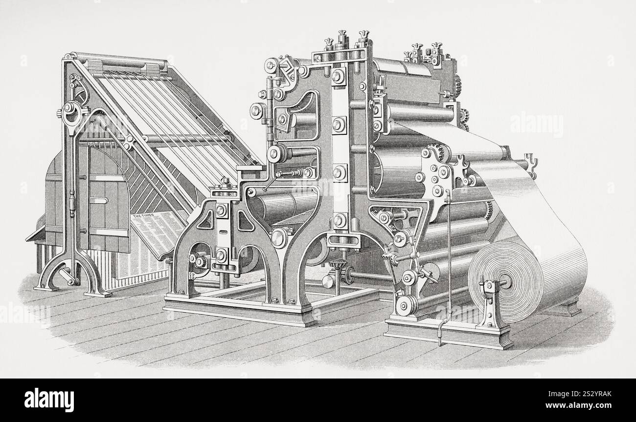 Printing. The Walter Machine, aka Walter Press. John Walter III (1818 ...