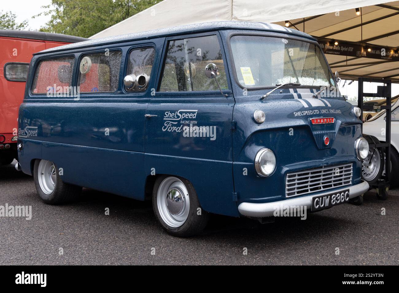 1965 Ford Thames 400E minibus, CUW836C, run by Shelspeed Racing. 2024 ...