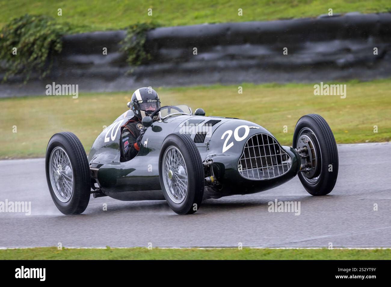 James Baxter in the 1938 ERA E-Type GP2 during the Goodwood Trophy race ...