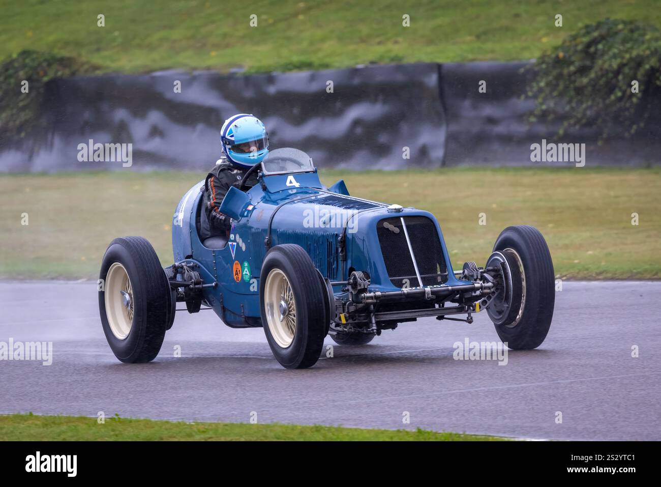 Nicholas Topliss in his 1935 ERA A-Type R4A during the Goodwood Trophy ...
