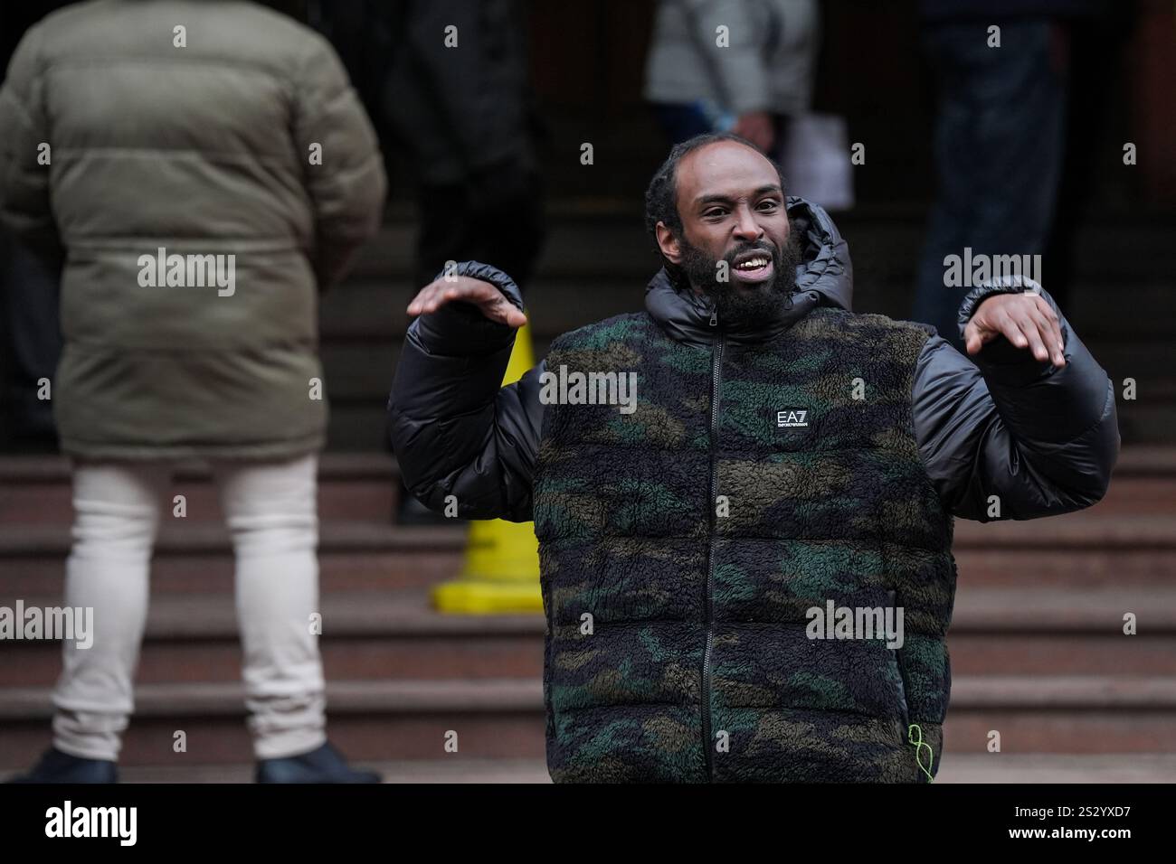 Omar Abdirizak, the rapper known as Twista Cheese, arriving at ...