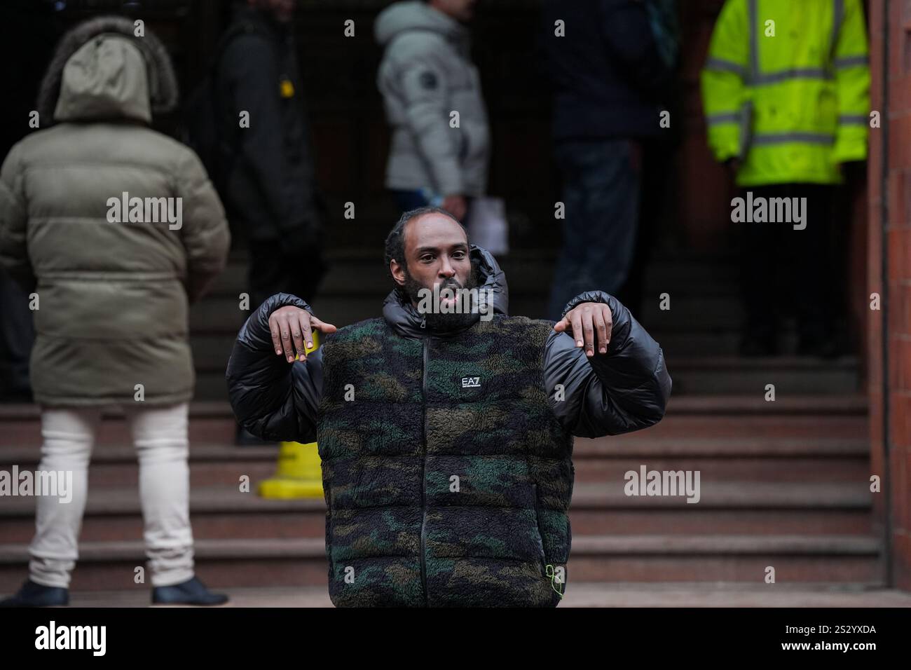Omar Abdirizak, the rapper known as Twista Cheese, arriving at ...