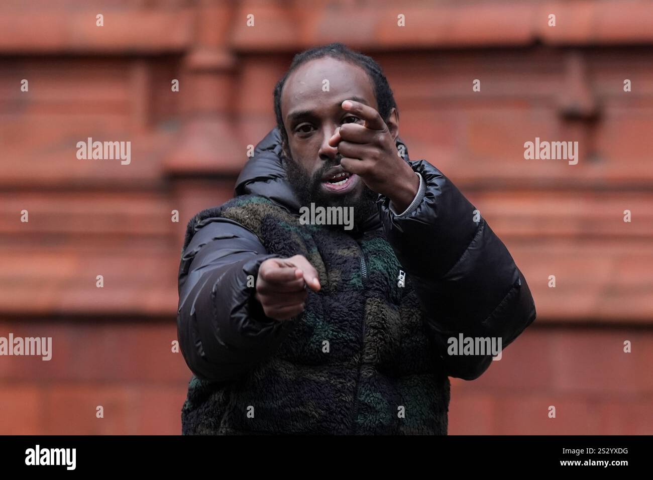 Omar Abdirizak, the rapper known as Twista Cheese, arriving at ...