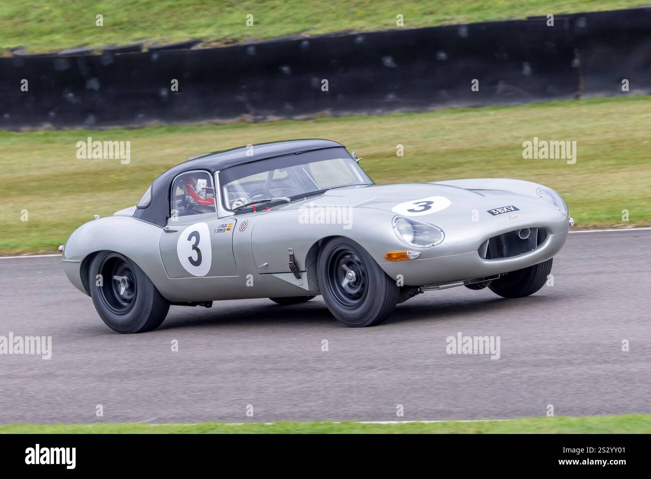 Stippler / Folch-Rusifiol 1961 Jaguar E-Type "semi-Lightweight" during ...
