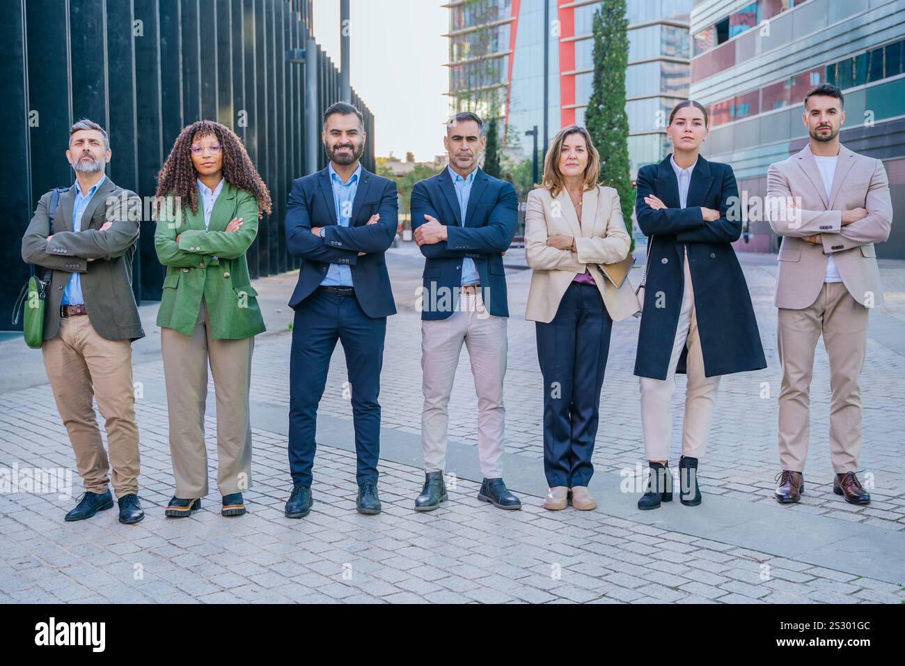 Group of seven people standing hi-res stock photography and images - Alamy